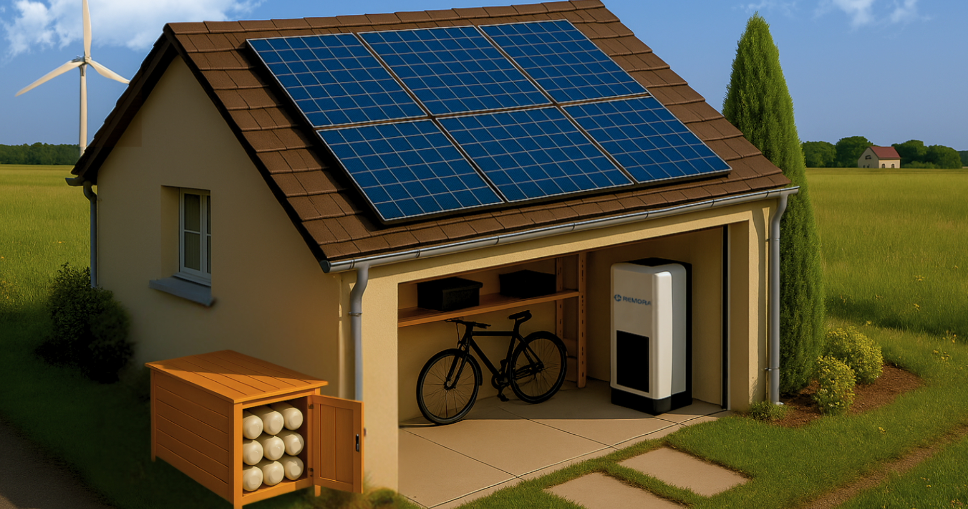 REMORA Home: Die nachhaltige Alternative zu Batterien für die Speicherung selbst erzeugter ...